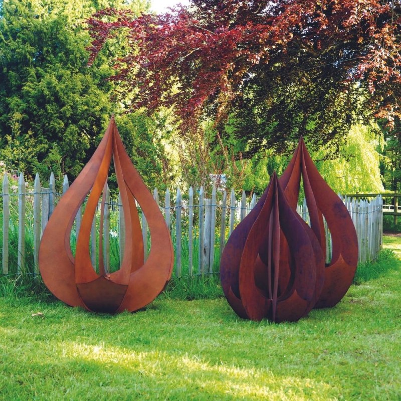 Decoration Jardin Metal Rouille